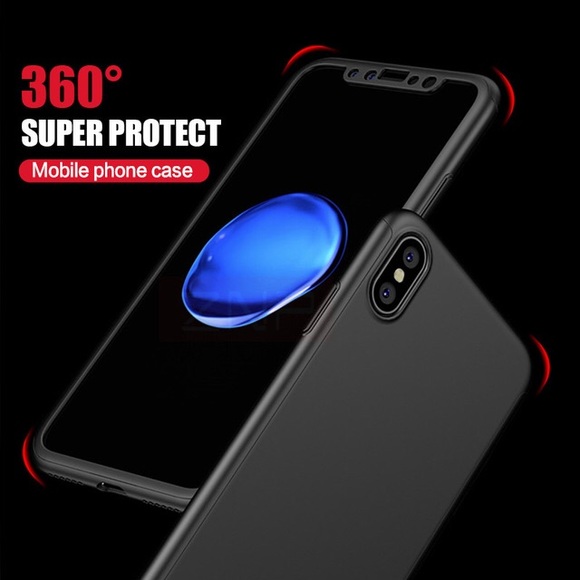 Accessories | Iphone X Black 36 Protection Case Glass Screen | Poshmark
